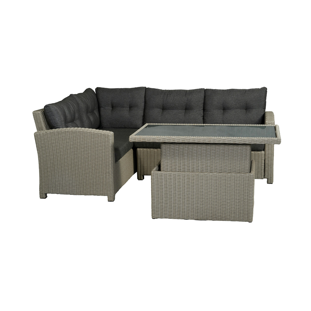 Corner Sofa Right Hand | Weatherproof L-Shape Garden Sofa UK – Emelda Grace